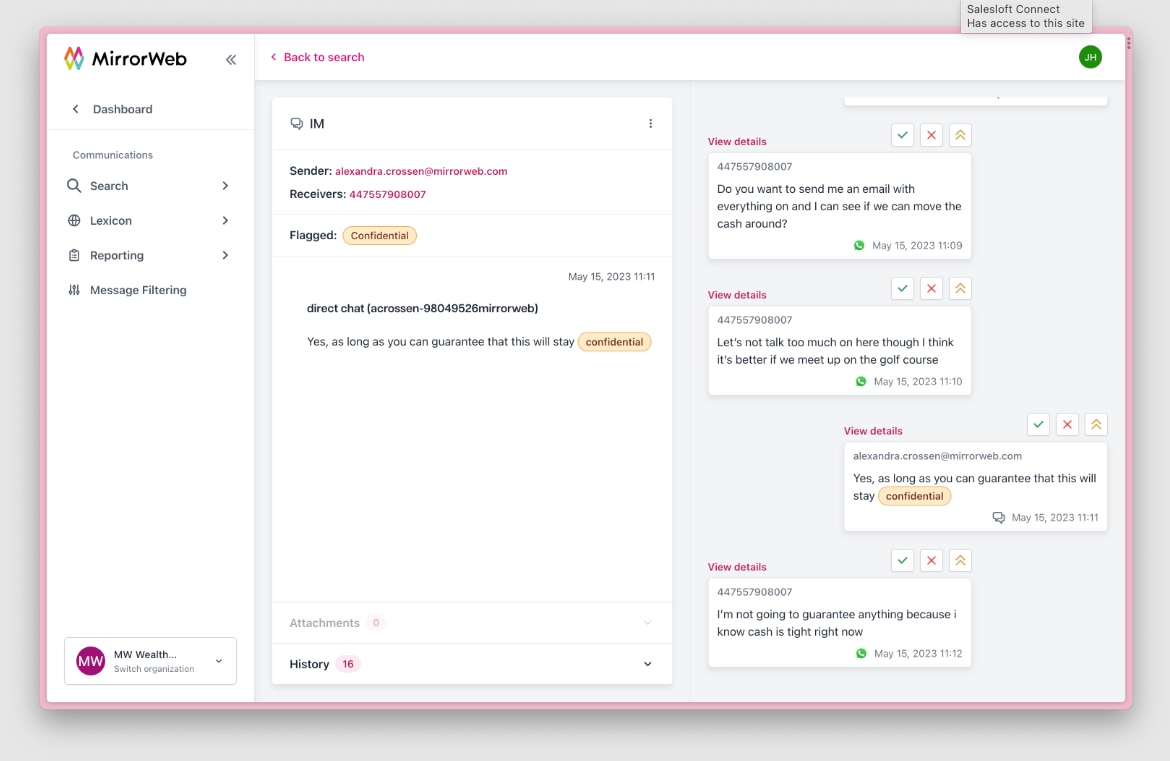 MirrorWeb Insight | Advisor Services